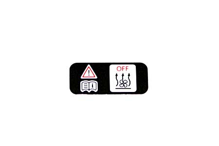 Mercedes G-Class Auxiliary Heater Warning Sticker.